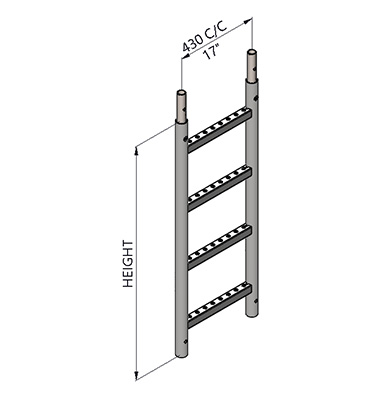 17” STEEL LADDER
